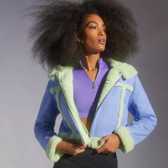 Urban Outfitters | Jackets & Coats | Nwt Uo Roselyn Faux Shearling ...
